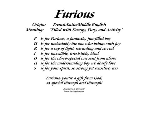 Meaning Of Furious Lindseyboo
