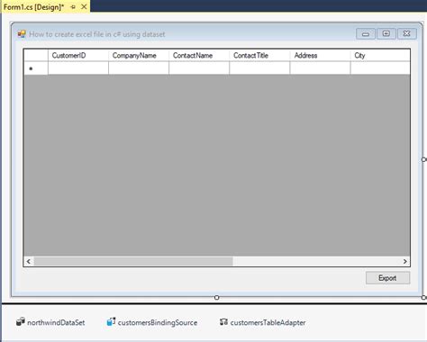 How To Create Excel File In C Using Dataset