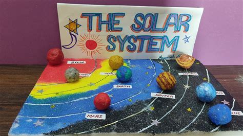 how to make 3d solar system model solar system model school project
