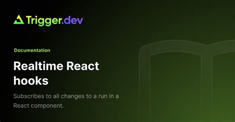 Realtime React Hooks Triggerdev