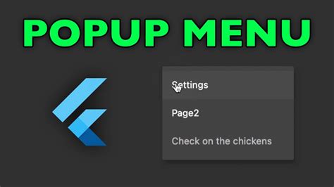 Flutter How To Make A Popup Menu Fast Popupmenubutton Youtube