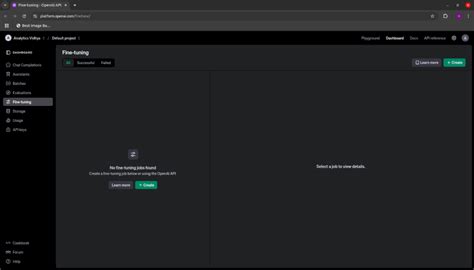 fine tuning a model on openai platform for customer support