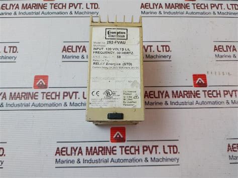 Crompton 252 Pvau Overvoltage Protector Trip Relay Aeliya Marine