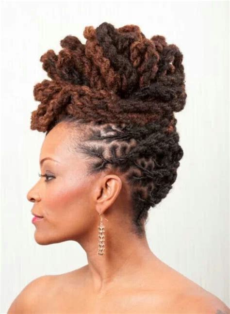 Braided Loc Updo Google Search Locs Hairstyles Natural Hair Styles Dreadlock Styles