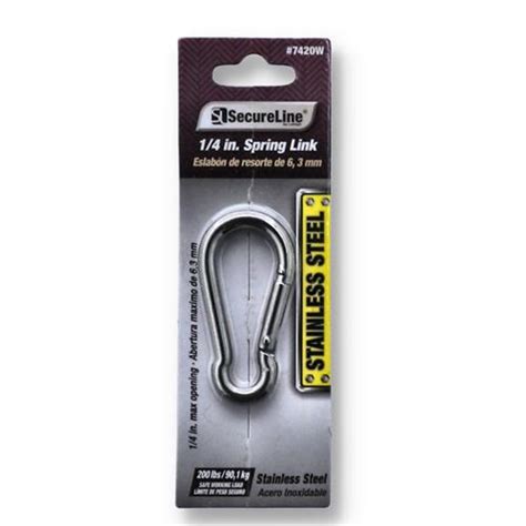 Wholesale 14 Stainless Spring Link 200lb Swl Glw