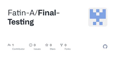 GitHub Fatin A Final Testing