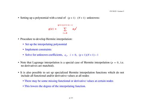 Solution Hermite Interpolation Formula Presentation For Students Learn Numerical Analysis In