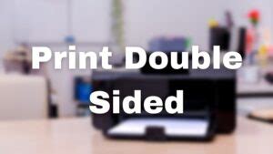 How To Print Double Sided On Windows