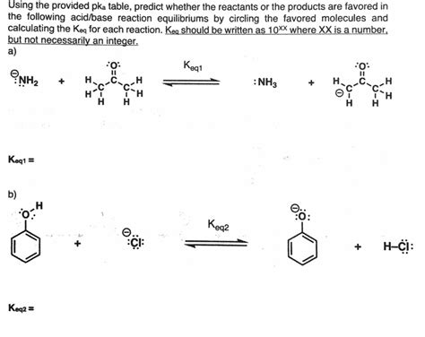 Solved Using The Provided Pka Table Predict Whether The Chegg