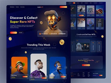 NFT Landing Page Design NFT Web NFT UI UX On Behance NFT Landing Page Design NFT Web NFT UI UX On Behance