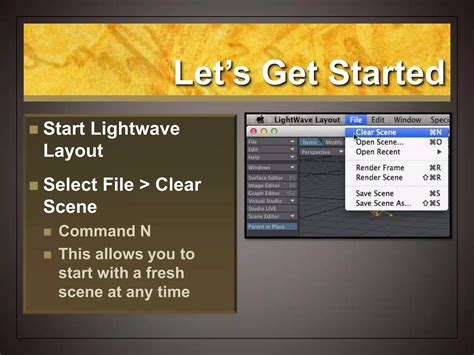newtek lightwave 3d learning the layout pptx