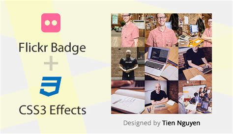 Simple Flickr Badge With CSS Effects For Blogger Blogspot