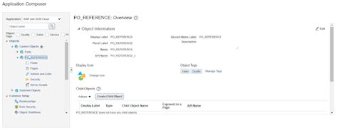 Oracle Application Oracle Fusion Application Composer How To Create A Custom Object And Page