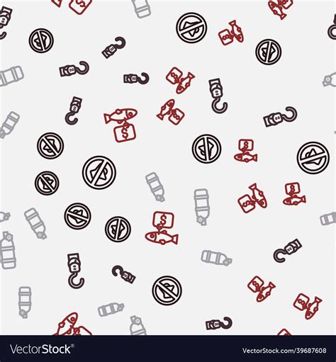 Set Line Speaker Mute Spring Scale Aqualung Vector Image