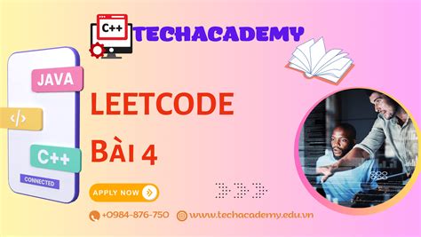 Bài 4 Leetcode Median Of Two Sorted Arrays Techacademy