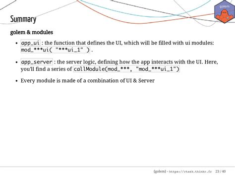 production grade shiny apps with {golem} speaker deck
