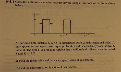consider a stationary random process having sample