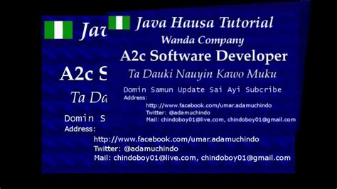 java tutorial in hausa part 1 youtube