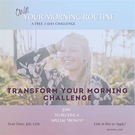 Emma Caird On Linkedin Ideal Morning Roll Out Of Bed Feeling Energized And Positive Calmly…