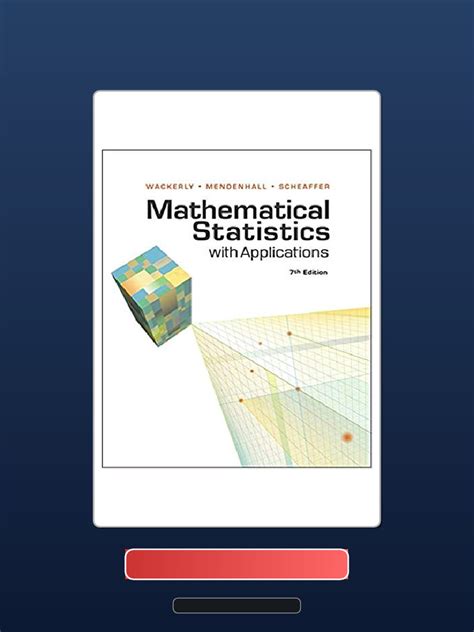 Mathematical Statistics With Applications 7th By Wackerly Digital Access Pdf