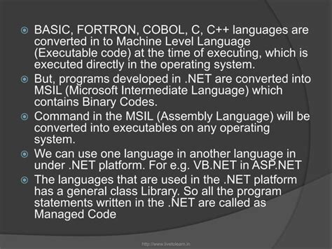 Introduction To Net Programming Ppt