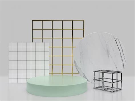 Premium Photo Abstract Shape Minimal Abstract Geometric Shape 3d Rendering