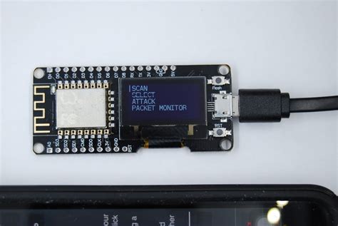 wifi deauther oled v5 esp8266 development boardintegrated 18650