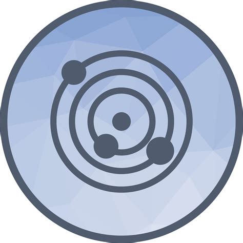 Atomic Structure Low Poly Background Icon Vector Art At Vecteezy