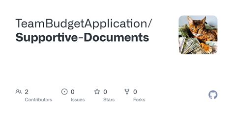 GitHub TeamBudgetApplication Supportive Documents