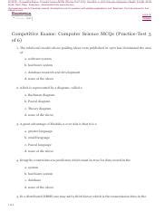 Computer Science MCQs Practice Test 3 Pdf 8 1 2018 Competitive Exams Computer Science MCQs