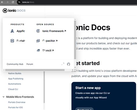 Docs Has Small Issue In Chrome Browser Tutorials Ionic Forum