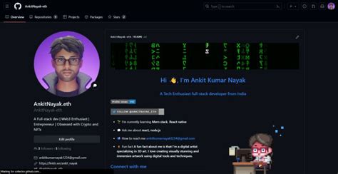 Share Your Github Profile For Developers Ankit Kumar Nayak Posted On
