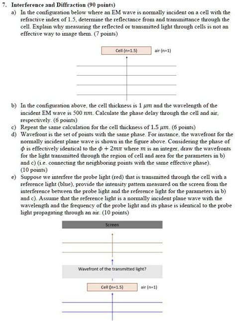Video Solution 7 Interference And Diffraction 90 Points A In The