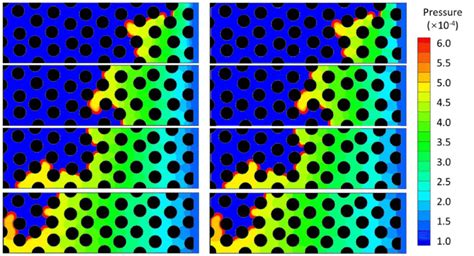Comparison Of Pressure Distributions Obtained By Whole Domain Lbm Download Scientific Diagram
