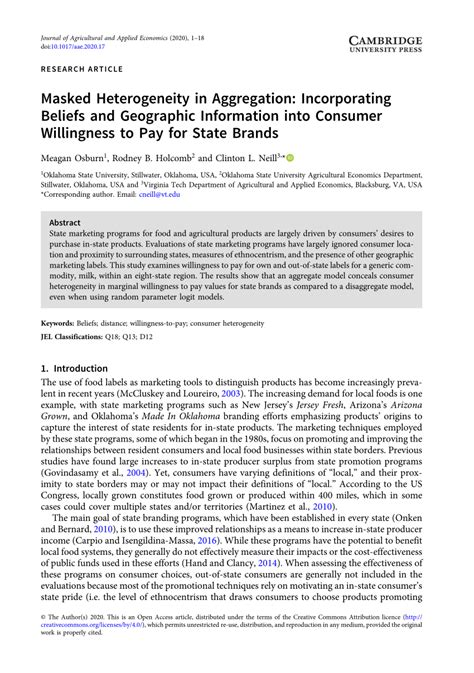 Pdf Masked Heterogeneity In Aggregation Incorporating Beliefs And Geographic Information Into