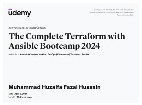 M Huzaifa Fazal Hussain On Linkedin Terraform Ansible Devops