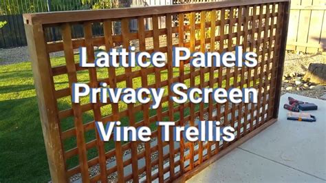 Wood Garden Lattice Panels Fasci Garden