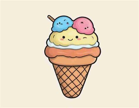 🍦 55 Cute Easy Ice Cream Drawing Ideas Hobbies Point
