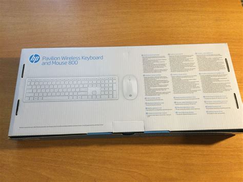 Купить Клавиатура + мышь HP Pavilion 800 клав: белый мышь: белый USB ...