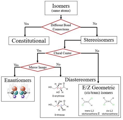 isomerism flowchart