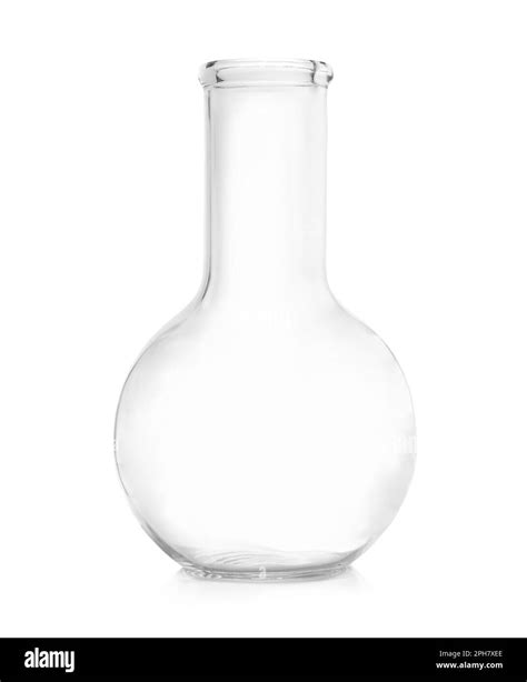 Empty Flask Isolated On White Laboratory Equipment Stock Photo Alamy