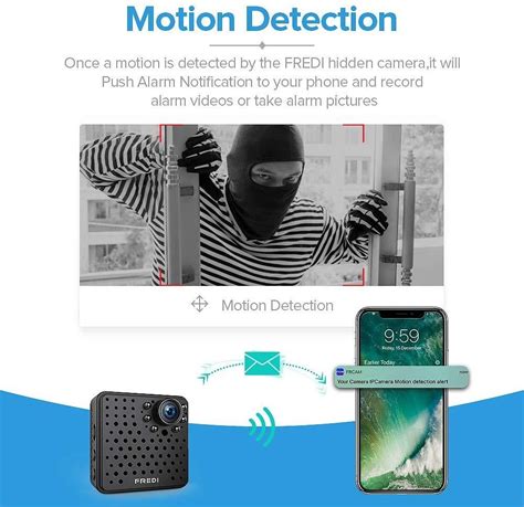 Fredi Hidden Camera 1080p Hd Mini Spy Camera Small Wireless Camera