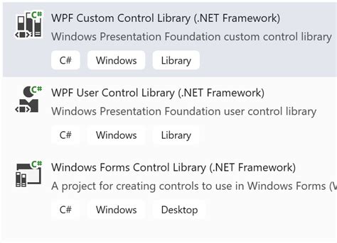 Support Control Library Project Templates · Issue 4715 · Dotnet Project System · Github