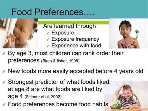 Development Of Eating Habits And Food Preference Final Pptx