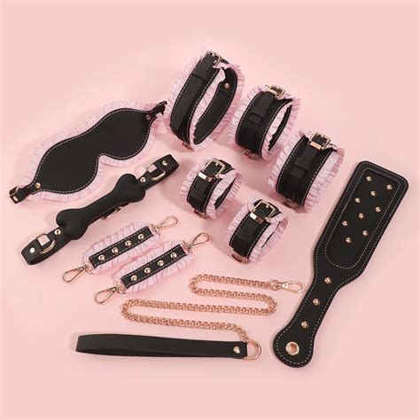 Sex Products Bdsm Lace Kits Bondage Set Adult Game Handcuffsandankle