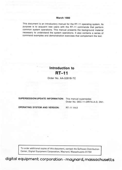 Image Digital Pdp11 1a Rt 11 Documentation Directory Computing History
