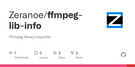 Github Zeranoeffmpeg Lib Info Ffmpeg Library Inspector