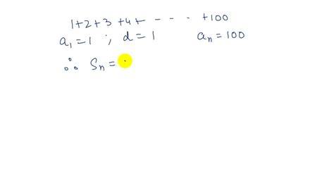 Solvedfind 1234⋯100 The Sum Of The First 100 Natural Numbers