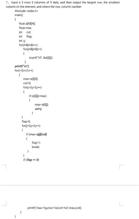 Solved Column On The Element And Where The Row Column Chegg