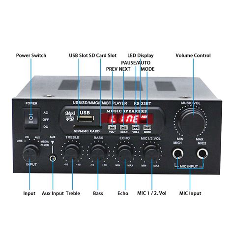 car bluetooth audio processor stereo amplifier hif vicedeal